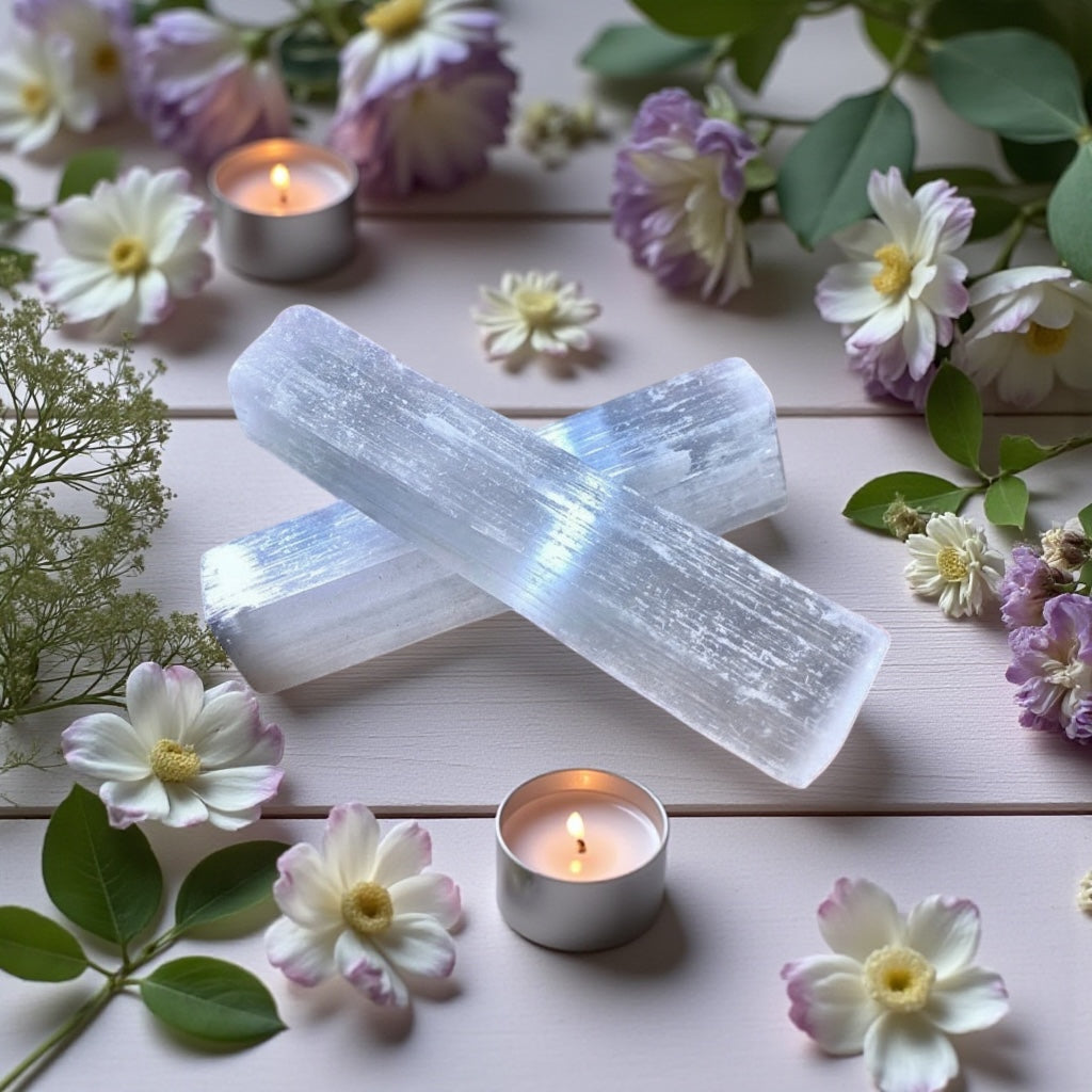 Selenite Raw Rods – Vyne Crystals